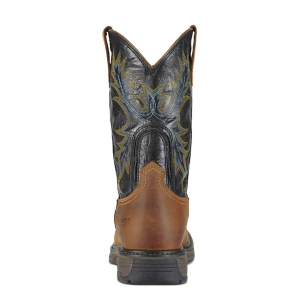 Men's Workhog Wide Square Toe Steel Toe Waterproof Work Boot | Atwoods