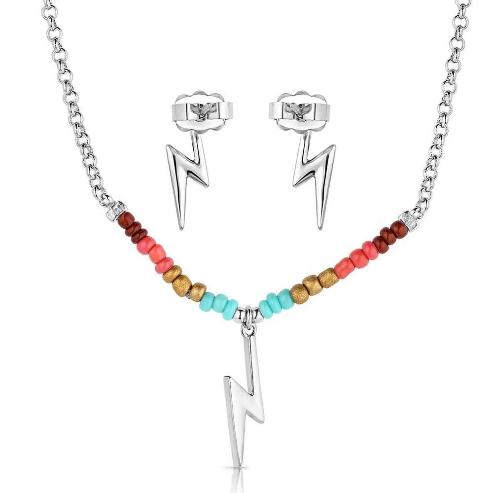 Colorstruck Lightning Bolt Beaded Jewelry Set | Atwoods