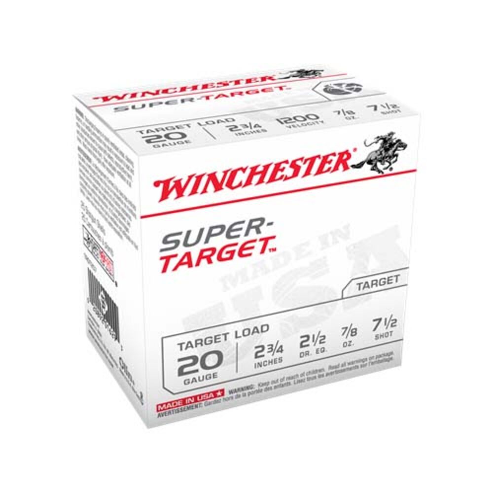Super Target 20 ga 7.5 Shot Shotgun Ammunition, 25 rds | Atwoods