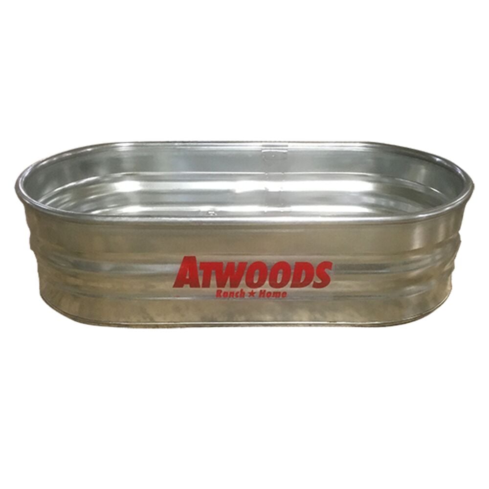 Stock Tank, Round End, 2 ft x 1 ft x 4 ft | Atwoods