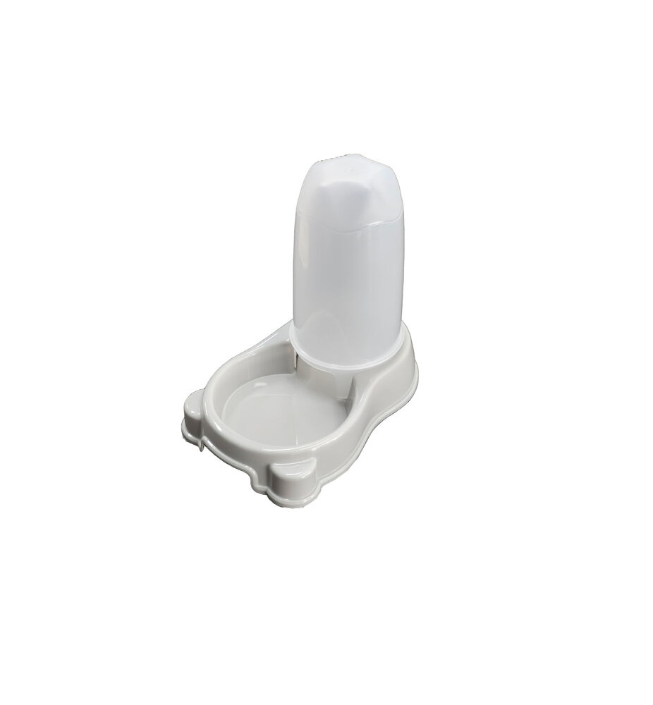 Pet Gravity Feeder and Waterer- Gray, 1.5 L | Atwoods