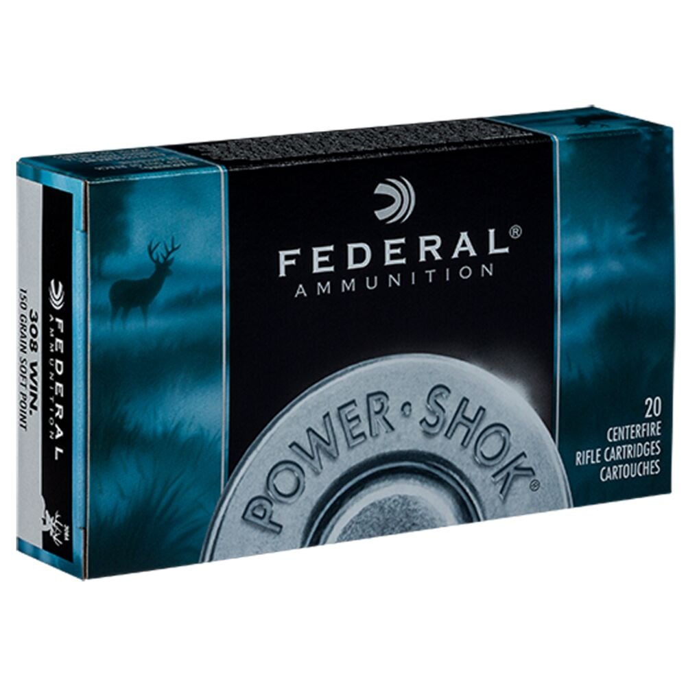 Power-Shok Rifle .308 Win 150 Grain Rifle Ammunition, 20 rds | Atwoods