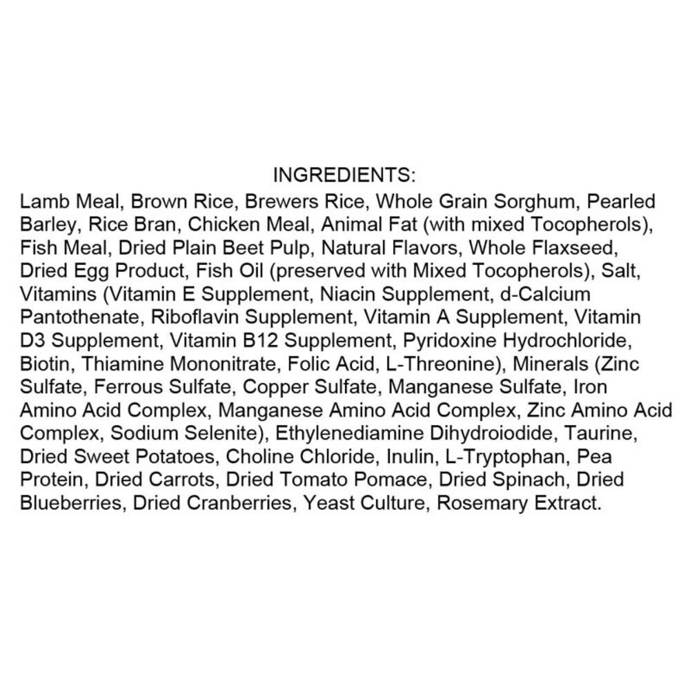 Dry Dog Food- Naturals, Lamb and Brown Rice, 35 lb | Atwoods