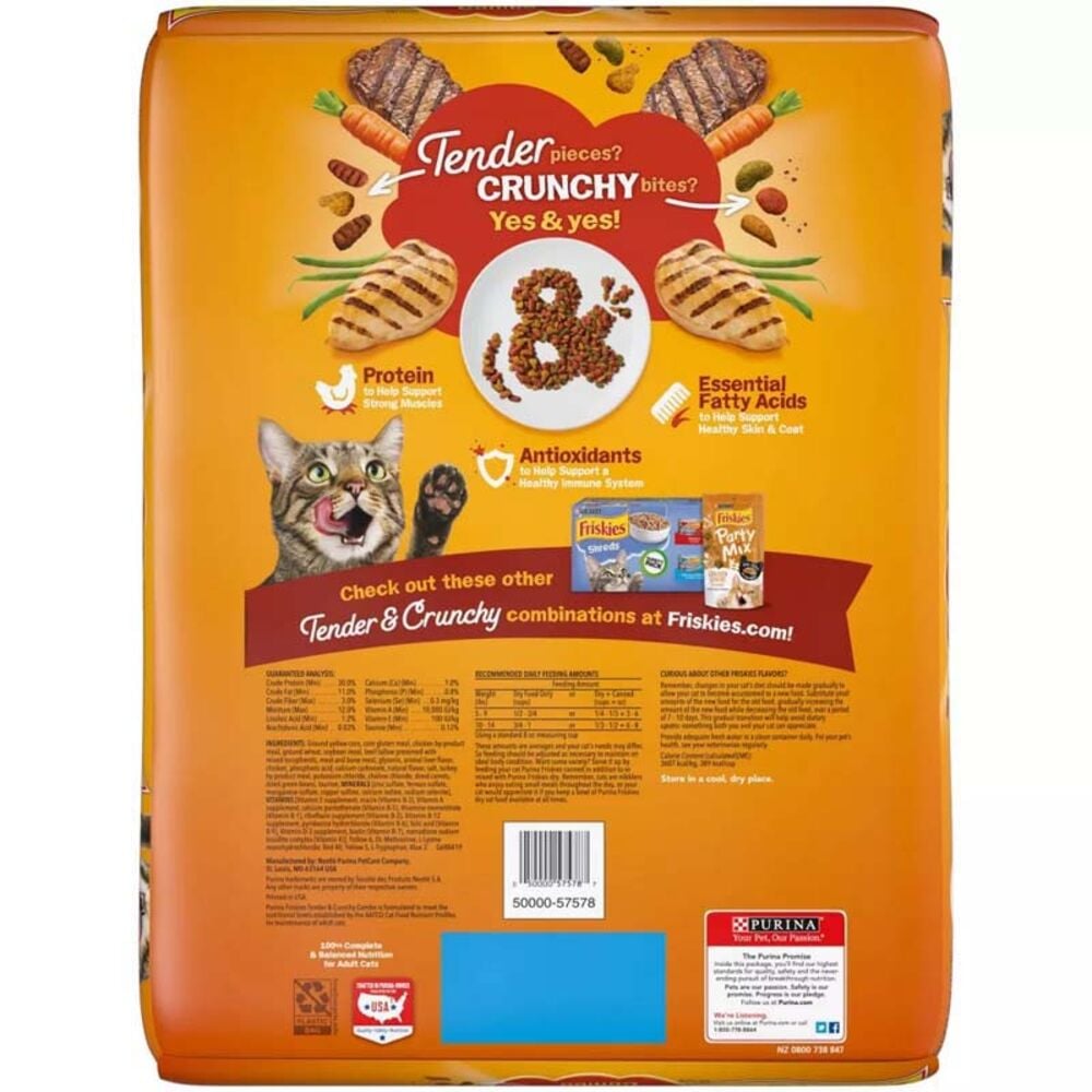 Friskies Dry Cat Food- Tender and Crunchy Combo, 16 lb | Atwoods