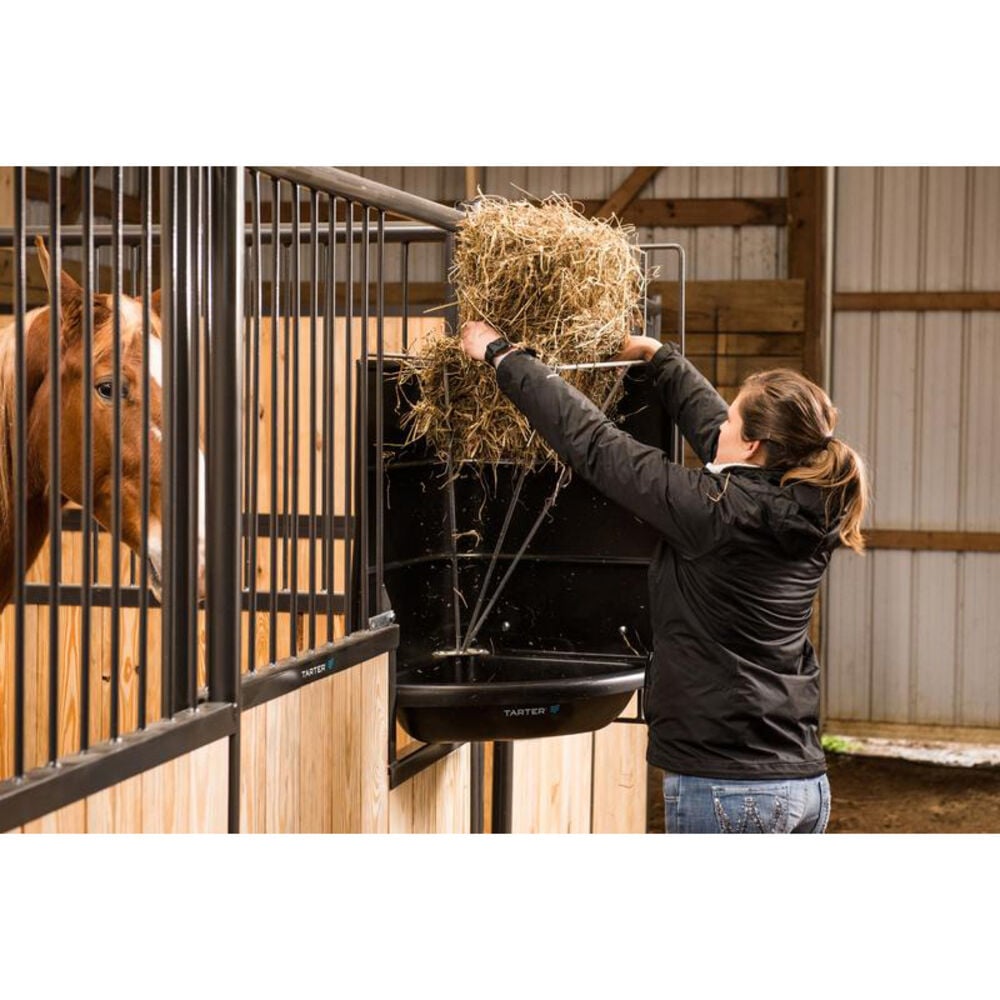 Corner Mount Poly Hay and Grain Feeder | Atwoods