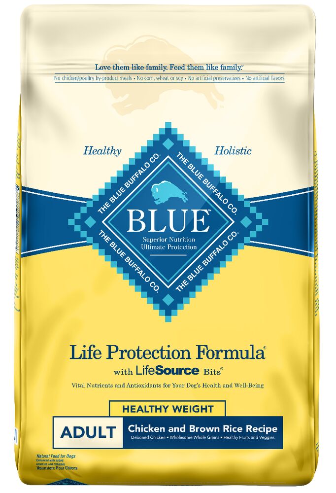 BLUE Life Protection Formula Healthy Weight Adult Dog Dry Food Chicken ...